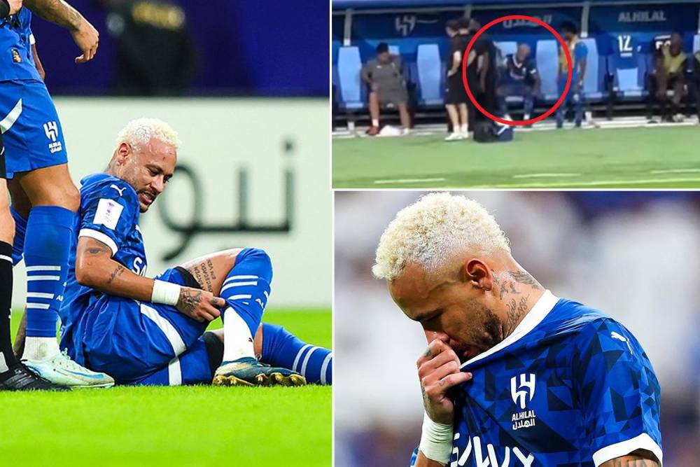 Neymar se volvió a lesionar: la bronca del brasileño en la goleada del Al Hilal por la Champions ...