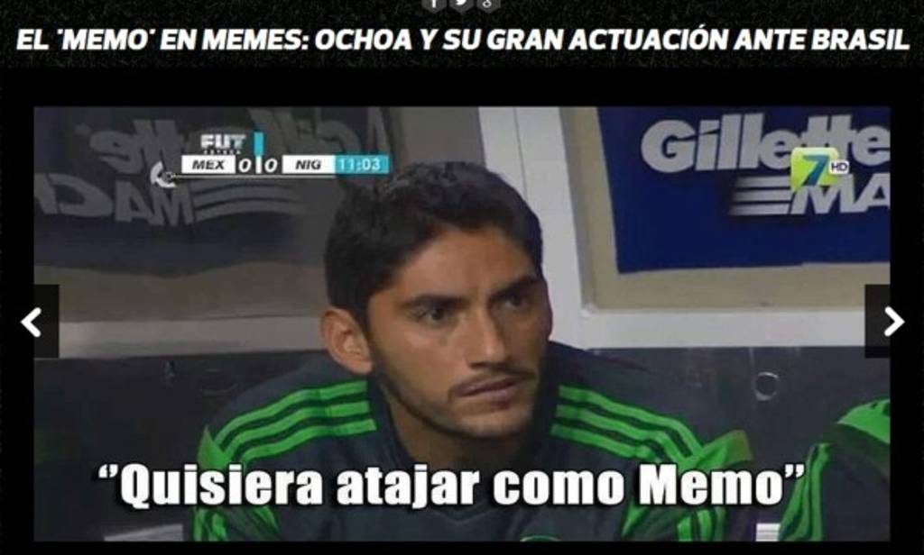 El ‘Memo’ en memes: Ochoa y su gran actuación ante Brasil