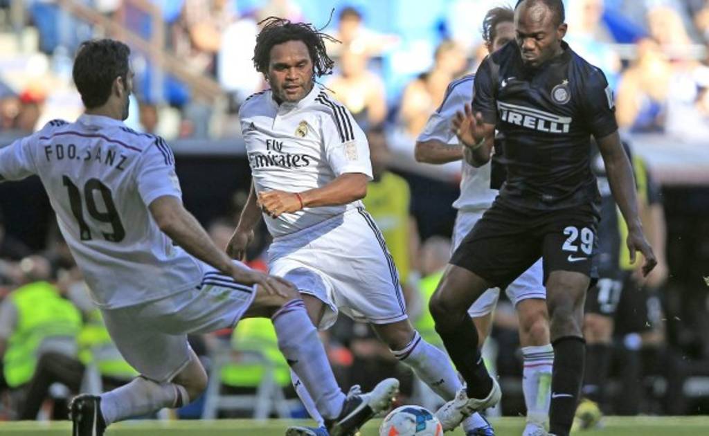 David Suazo jugó en leyendas del Inter contra Real Madrid