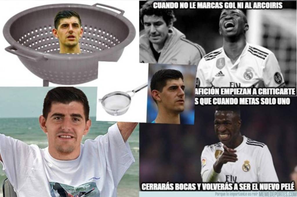 ¡Los memes humillan al Real Madrid, Courtois y Vinicius tras derrota ...