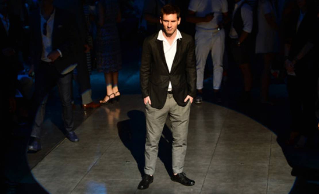 Messi, en la pasarela para Dolce