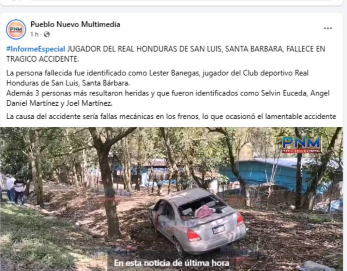 Lester Banegas muerte de exjugador de Liga de Ascenso de Honduras ...