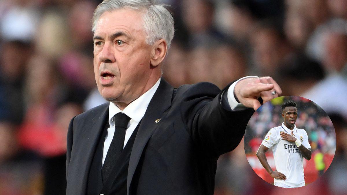 Carlo Ancelotti mostró su enojo con la defensa del equipo y le manda un mensaje a Vinicius por ...