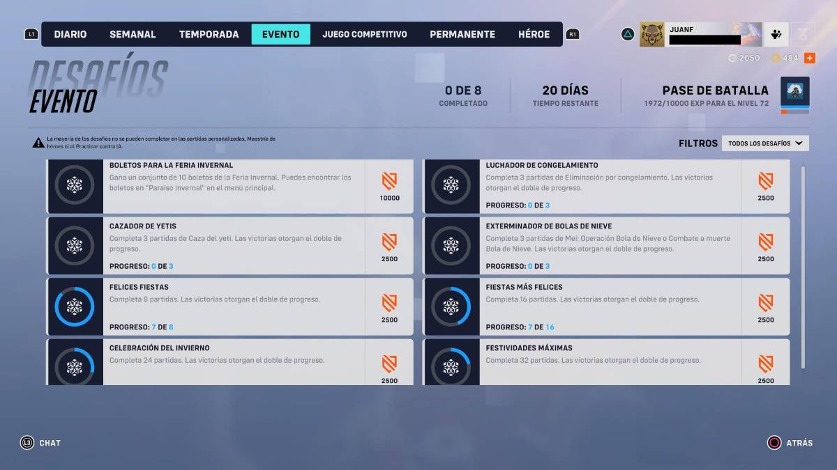 El evento navideño de Overwatch 2, con dos eventos: “Paraíso Invernal ...