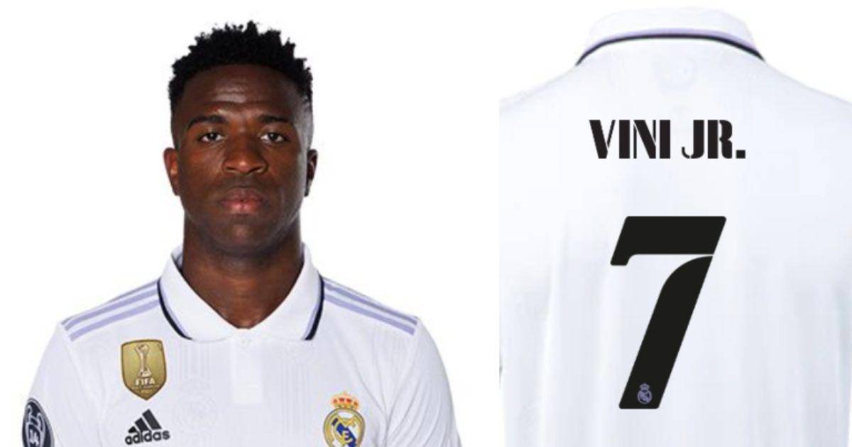 La sorpresiva petición de Vinicius Jr para quedarse con el histórico ‘7’ en la camiseta del Real ...