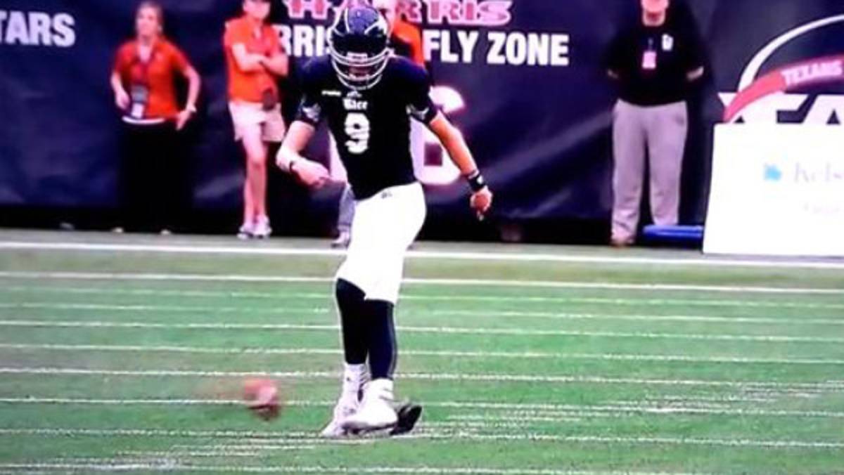 VIDEO: Un sorprendente pase de rabona en fÃºtbol americano