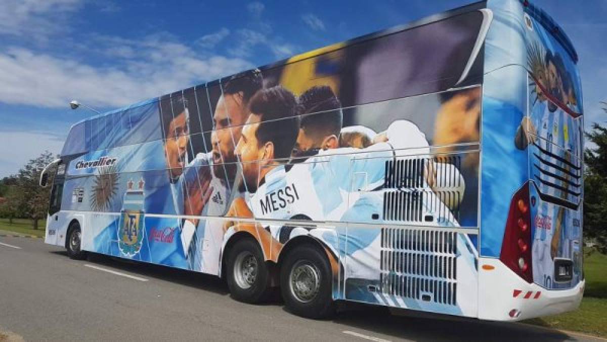 DE LUJO: El nuevo y espectacular bus de la selección de Argentina