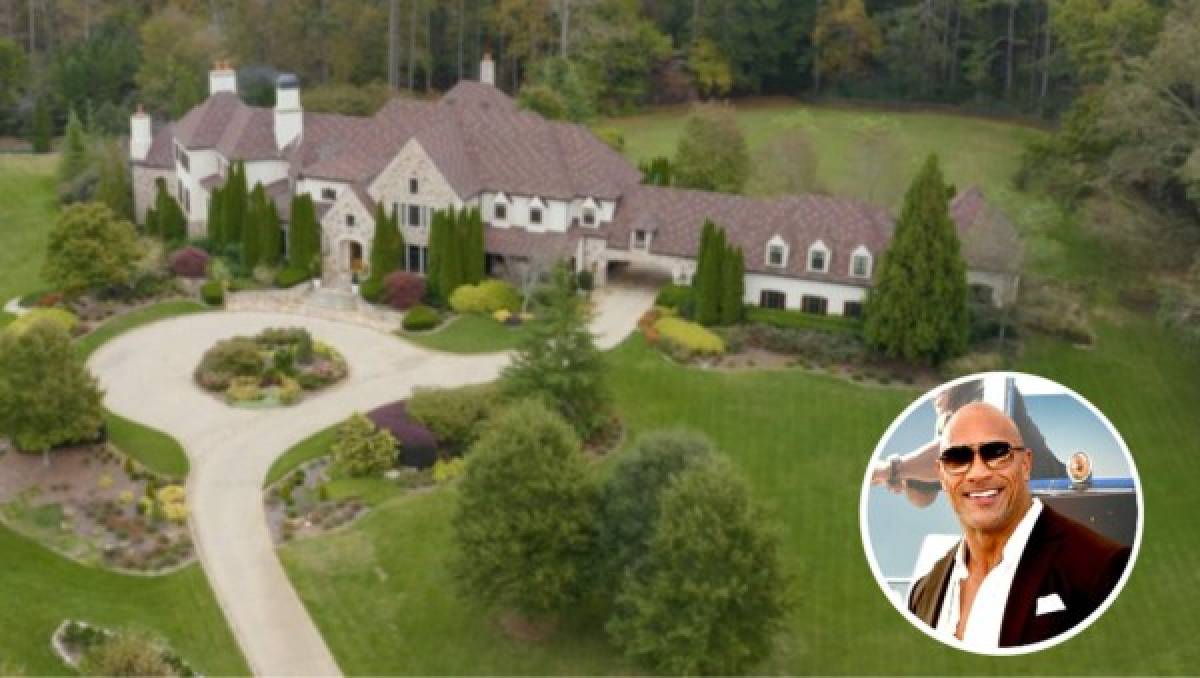 Con una cabaña de 150 años: La espectacular mansión que compró Dwayne ...