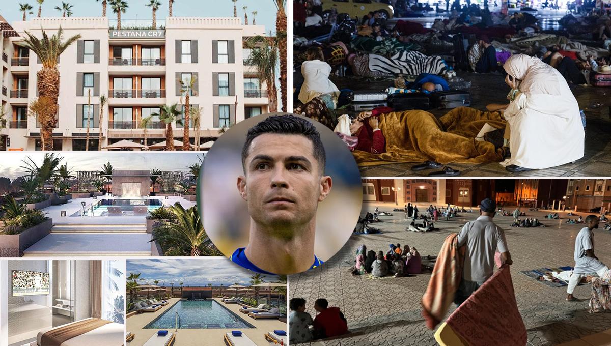 Así es el lujoso hotel de Cristiano Ronaldo en Marruecos que sirve de refugio para los afectados ...