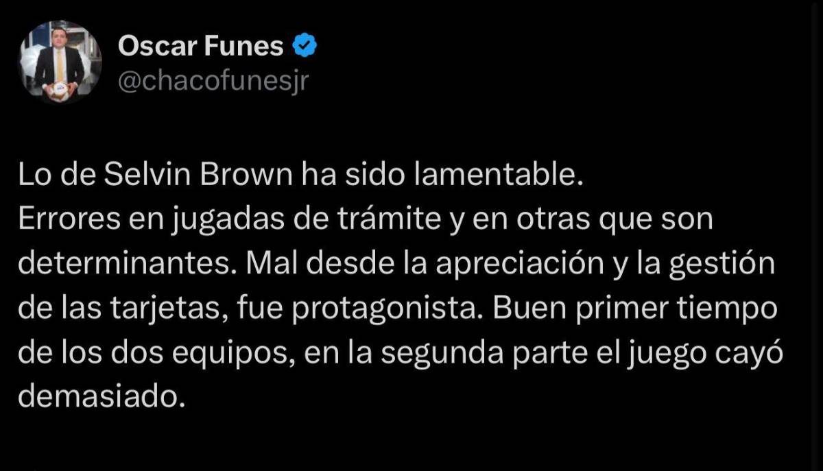 “Arbitraje lamentable”, “quiso ser protagonista”: la reacción de la ...