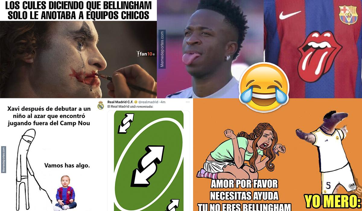 Bellingham es protagonista: los memes se burlan del Barcelona luego de caer ante Real Madrid en ...