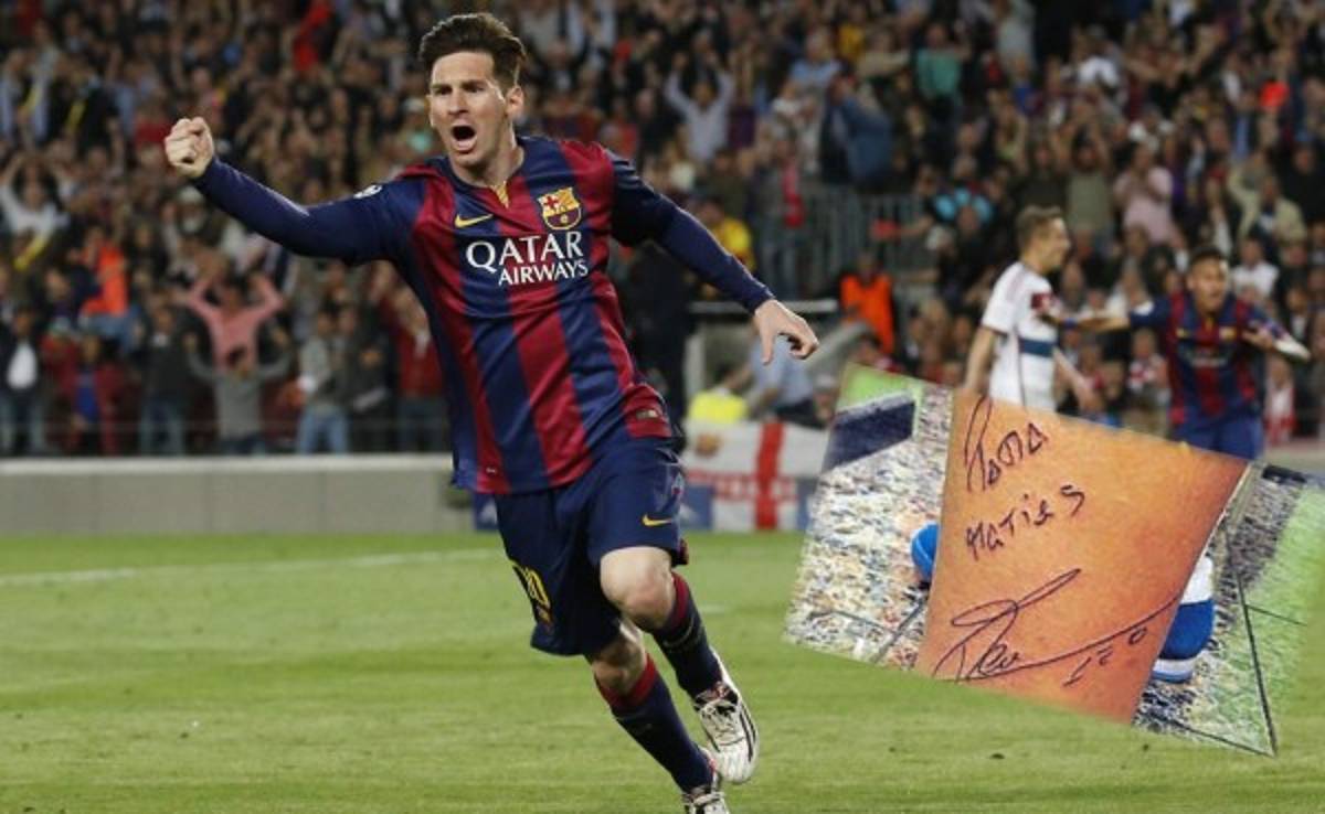 ¡Aficionado argentino se tatuó el autógrafo que le realizó Messi!