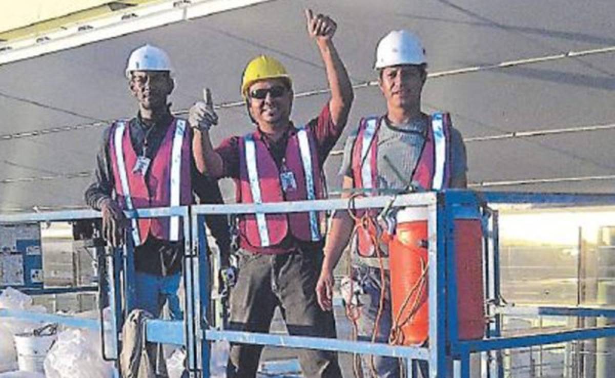 David Cárcamo ahora se gana la vida en las alturas