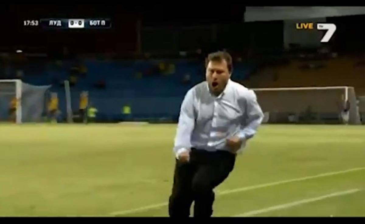 VIDEO: La cómica celebración del técnico del Botev Plovdiv de Bulgaria
