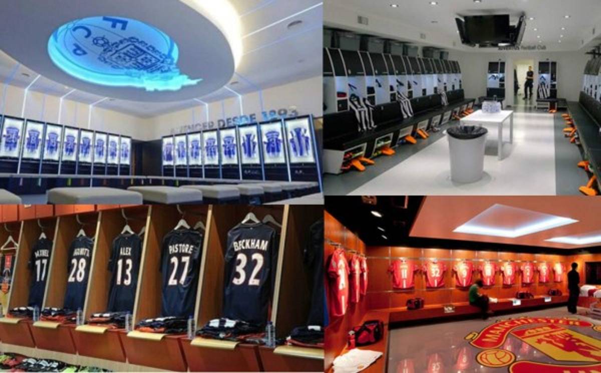 Los 17 camerinos más impresionantes en el mundo del fútbol