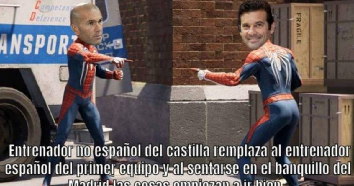 Zidane y Solari se roban el protagonismo en los mejores memes del día