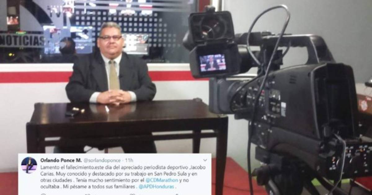 En redes sociales lloran la muerte del periodista deportivo Jacobo Carías