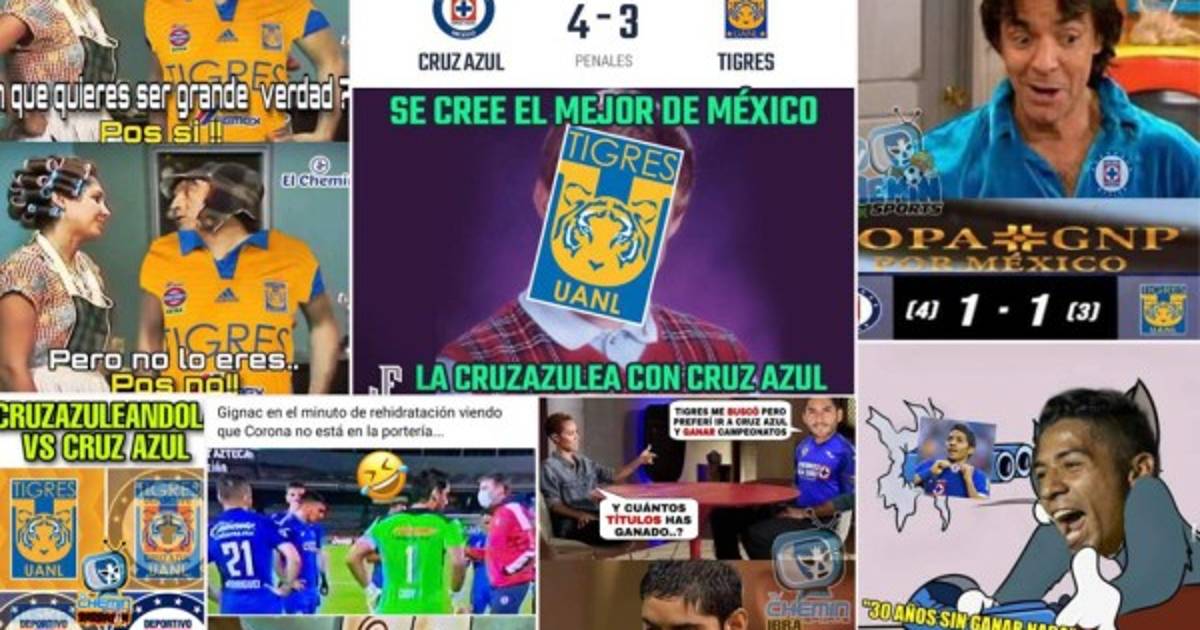 Los memes despedazan a Tigres tras ser eliminados por Cruz Azul: Gignac ...