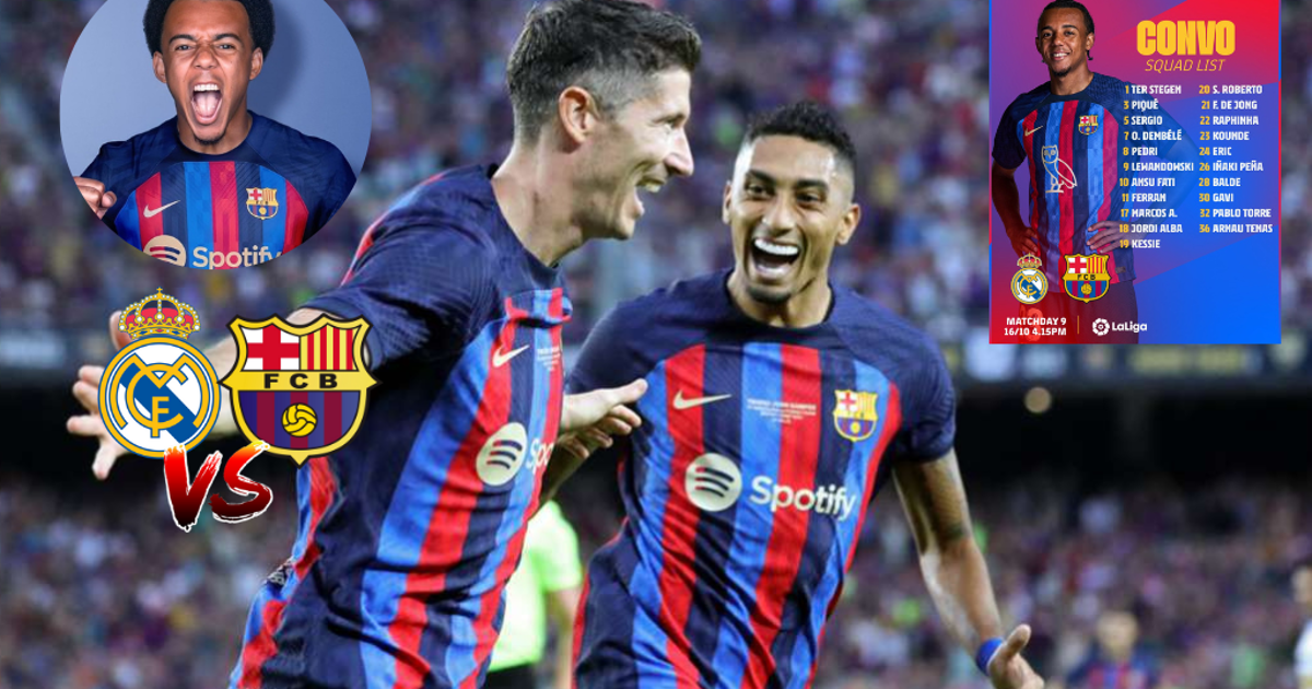 Sorpresa: Barcelona oficializa convocatoria ante Real Madrid y confirma ...