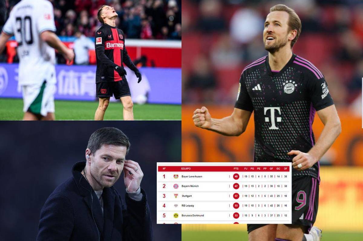 Leverkusen tropieza y el Bayern vuelve a meter presión en el liderato: así marcha la tabla de ...