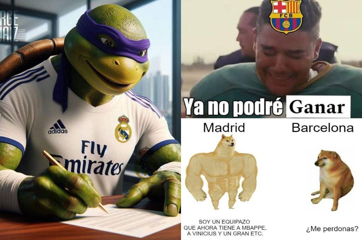 Real Madrid fichó a Kylian Mbappé y Barcelona es destrozado con memes ...