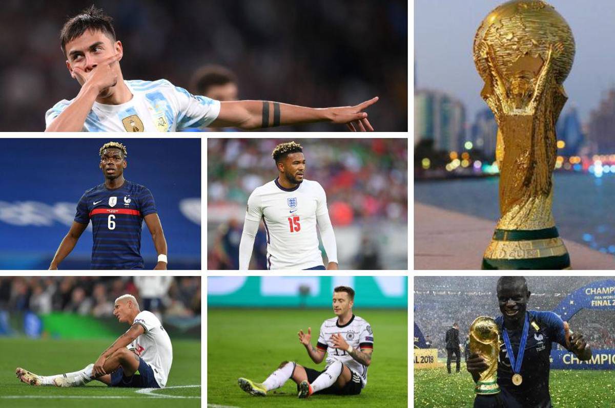 ¿Qué jugadores se pierden el Mundial Qatar 2022 por lesión y quiénes ...