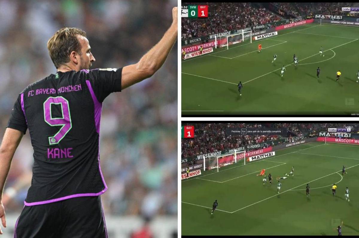 Así fue el gol con el que Harry Kane se estrenó con el Bayern Múnich en la Bundesliga: Es un ...