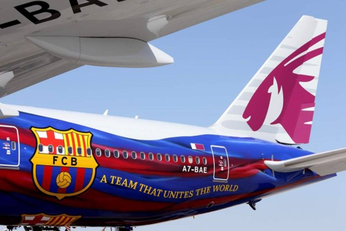 El lujoso e imponente avión del Barcelona