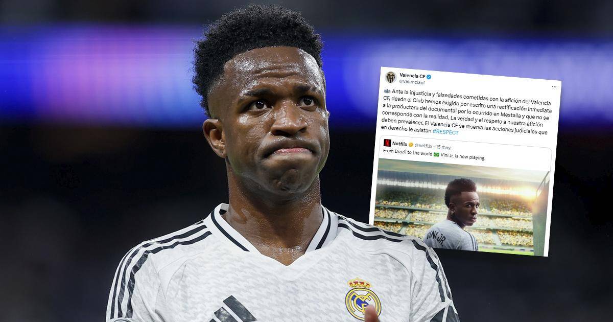 El Valencia explota tras el documental de Vinicius en Netflix: "Hemos exigido por escrito..."