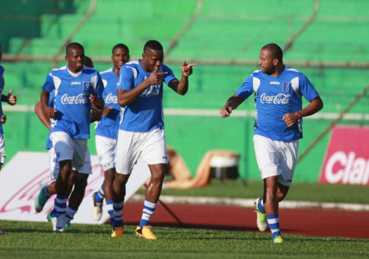 Gran ambiente en el entrenamiento de Honduras