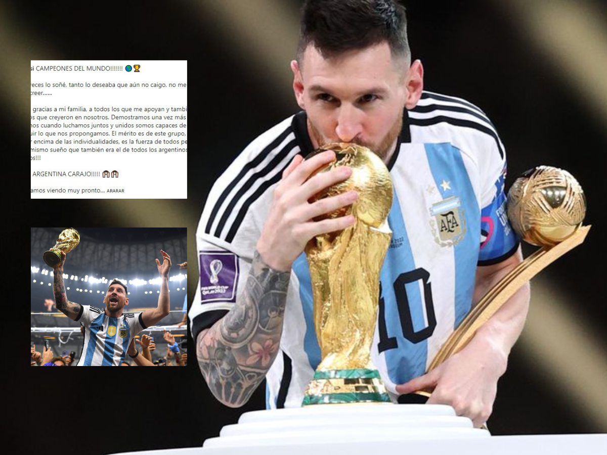 No lo cree: El monumental mensaje de Lionel Messi en redes sociales ...