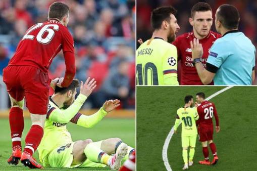 Robertson recuerda su feo gesto a Messi: ''Cuando pude verlo me quedé ...