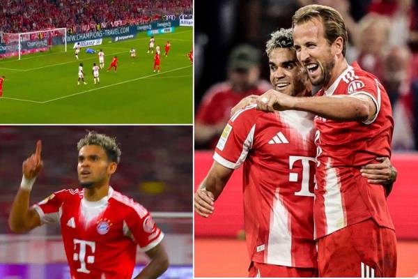 Bayern Múnich recetó tremenda paliza en su estreno: Kane y Luis Díaz se divirtieron