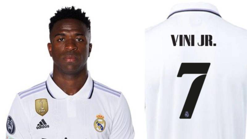 La sorpresiva petición de Vinicius Jr para quedarse con el histórico ‘7’ en la camiseta del Real ...