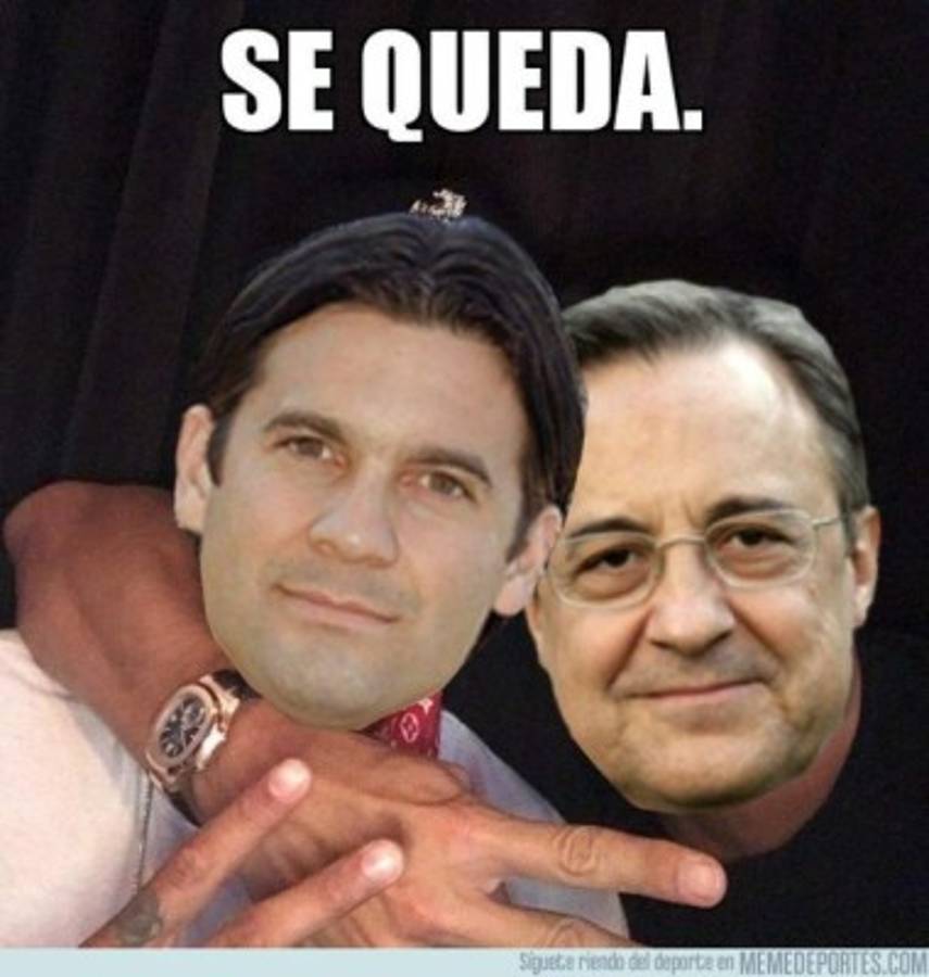 Zidane y Solari se roban el protagonismo en los mejores memes del día