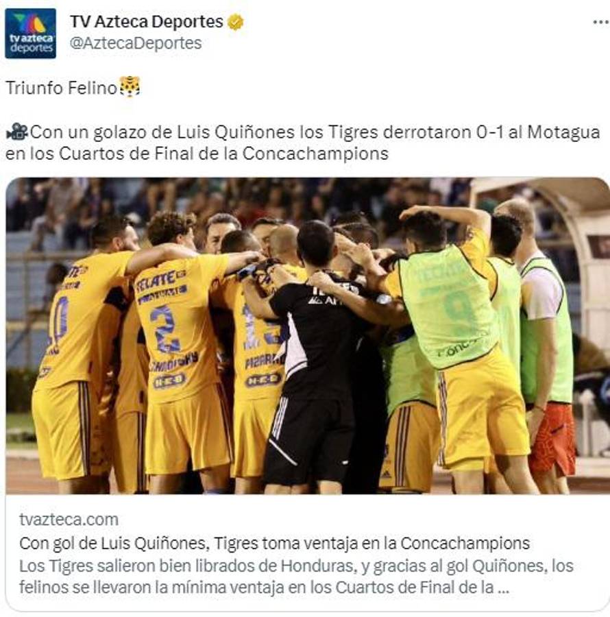 “Tigres aburre”, “sale vivo” y “rompe la mala racha”: La reacción en México el día después del ...