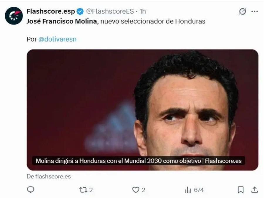 José Francisco Molina, nuevo director técnico de la Selección de ...