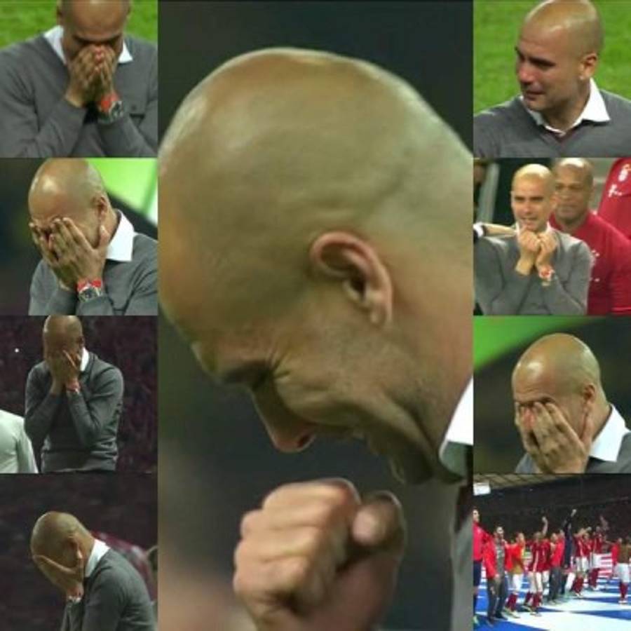 Pep Guardiola rompe en llanto al ganar la Copa de Alemania