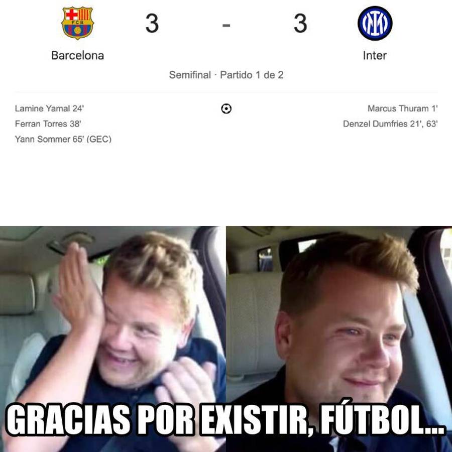 Explotaron las redes: los memes que dejó el Barcelona-Inter en la Champions