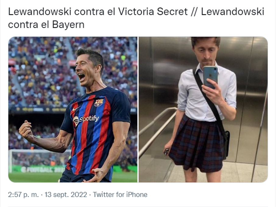 ¡No perdonan a Lewandowski! Los memes trituran al Barcelona tras sufrir ...