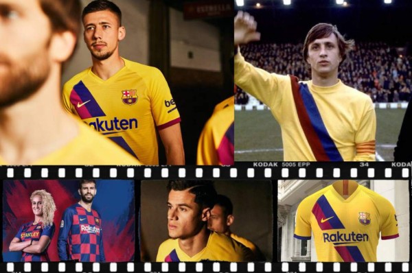 Así es la segunda camiseta del Barcelona en homenaje a Johan Cruyff