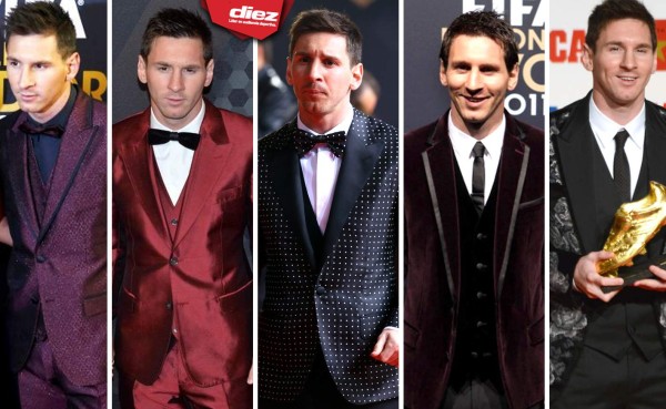 Estos han sido los trajes de Lionel Messi en la gala del Balón de Oro