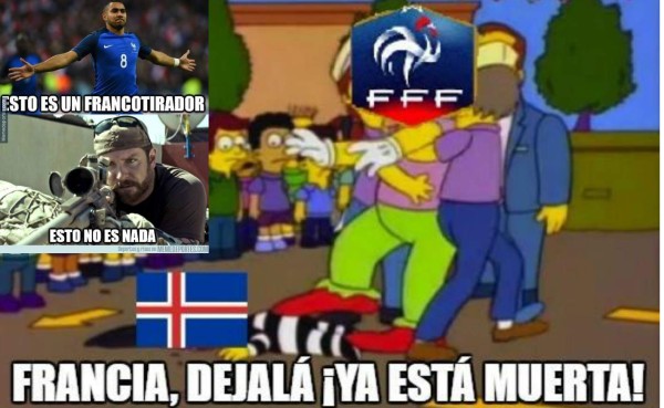 Los mejores memes de la goleada de Francia sobre Islandia en la Eurocopa